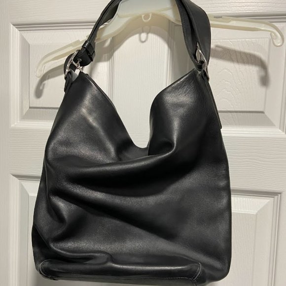 Coach | Bags | Coach Bucket Xl Legacy Duffel 951 Vintage Black Leather ...